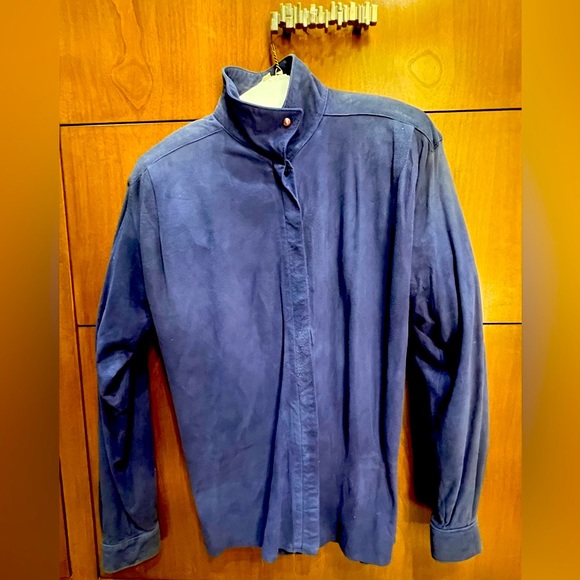 Tops | Vintage Suede Blouse | Poshmark